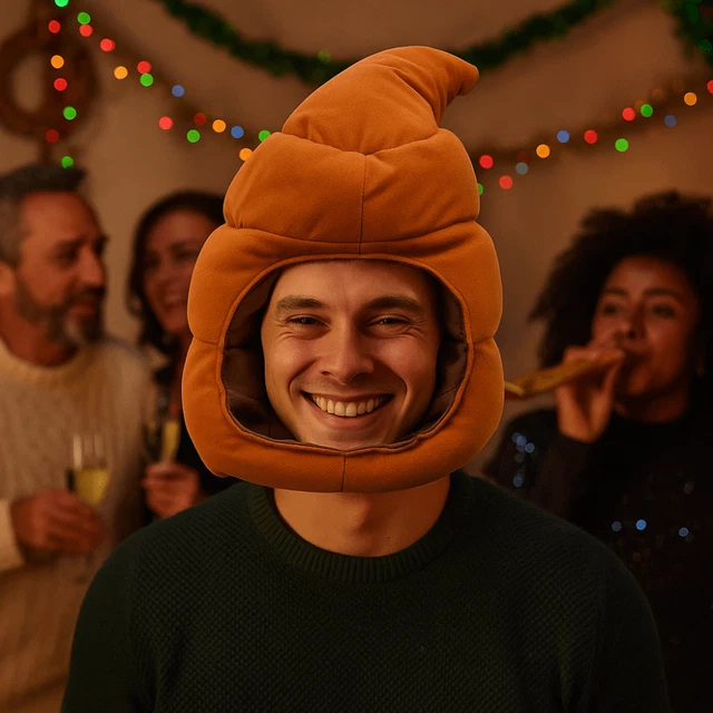 ODDBALL SHAPE POOP Head Cover Sand Sculpture Style Plush Headwear Photo ...