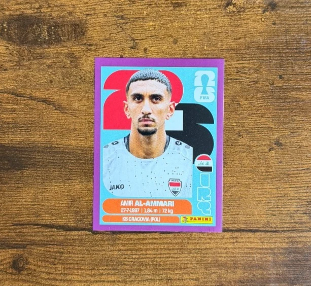 2026 PANINI FIFA World Cup - AMIR AL-AMMARI - Iraq Purple Sticker IRQ ...