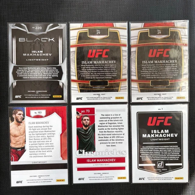 UFC ISLAM MAKHCHEV Islam Makhachev 6-card set £55.50 - PicClick UK