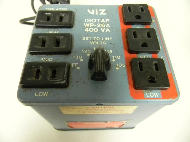 VIZ ISOTAP MODEL WP-26A 400 VA with Isolated and Direct TESTED $99.49 ...
