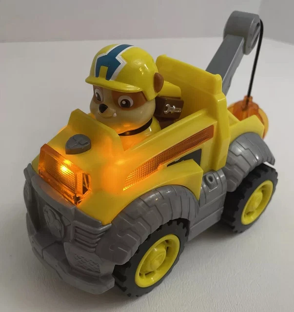 PAW PATROL MIGHTY Pups Super Paws Rubble’s Deluxe Vehicle w/ Lights ...
