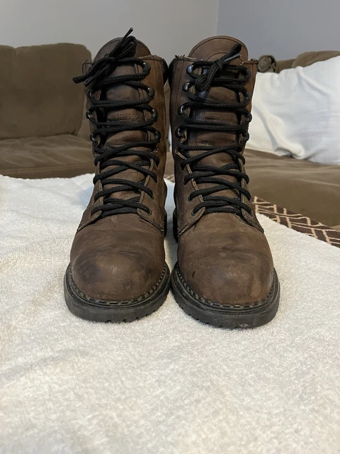MEN’S RED WING Work Boots 1411 8” Waterproof Leather EH Insulated Sz 10 ...