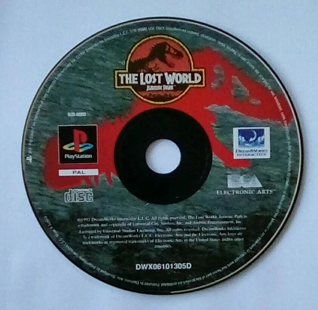 *DISK ONLY* THE Lost World Jurassic Park Playstation 1 One PS1 PSOne PS ...