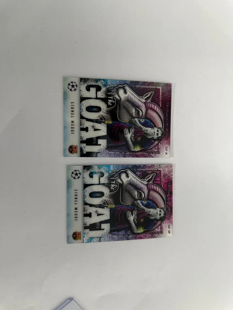 MATCH ATTAX EXTRA 2024/25 Lionel MESSI GOAT LMP and LM card bundle £208 ...