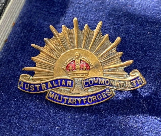 WW1 AUSTRALIAN COMMONWEALTH Military Forces Original Cap Badge EUR 47 ...