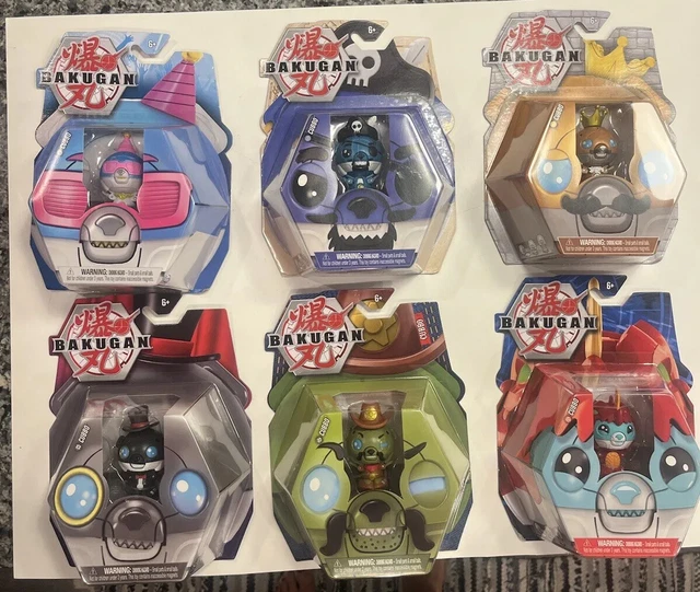 BAKUGAN CUBBO SET 6 Variants Pirate Magician Dragonoid Party Sheriff ...