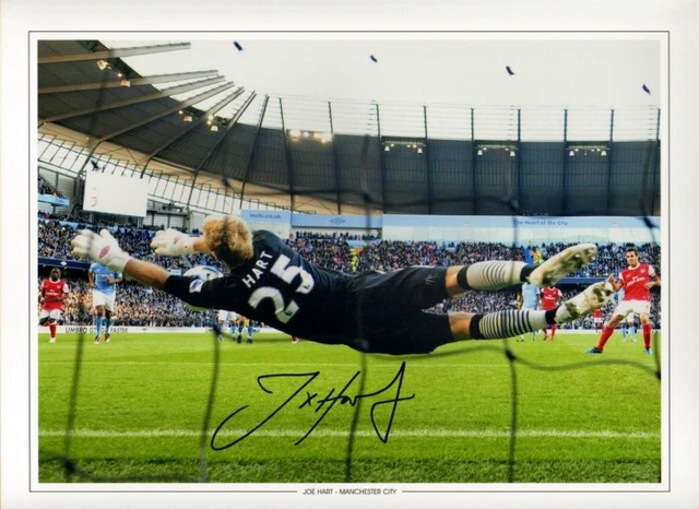 SIGNED JOE HART Manchester City Autograph Photo + Proof England £49.99 ...
