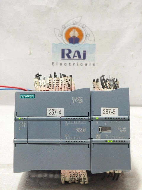 SIEMENS SIMATIC S7-1200 Cpu 1212C Dc/Dc/Dc + Sm 1223 Dc/Dc Module Plc ...