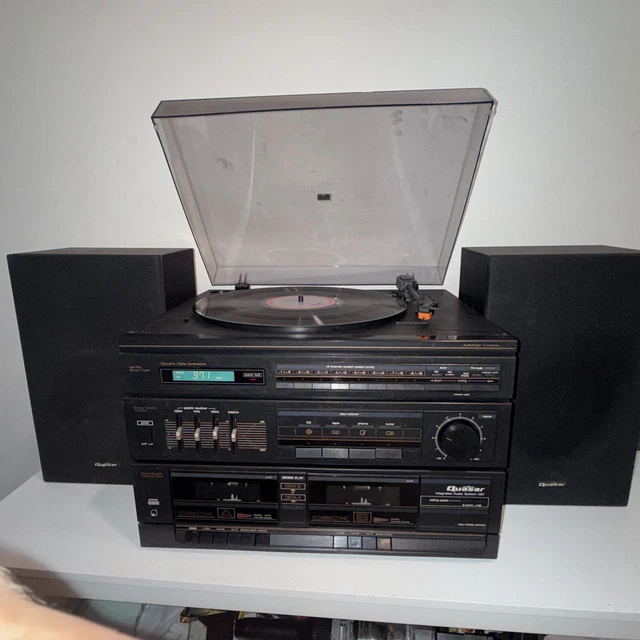 VINTAGE QUASAR AUDIO System CS16 Dual Cassette Turntable AmFm Radio ...