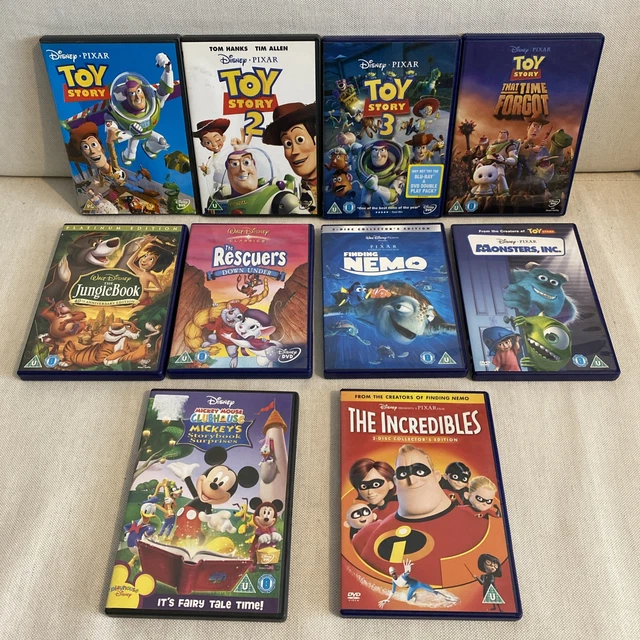 10 X DVD Bundle Kids Fun Movies Disney Toy Story 123 Nemo & More ...