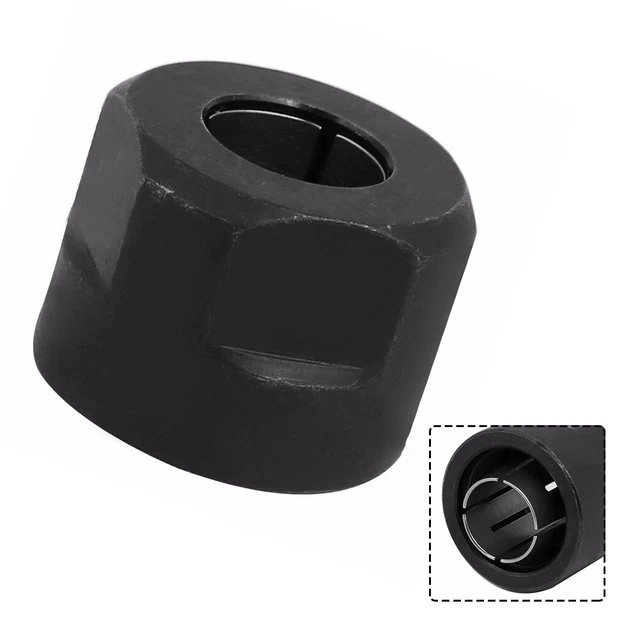 BLACK COLLET NUT 12mm Material Compatible with For 3612Y 3612T 3612 ...