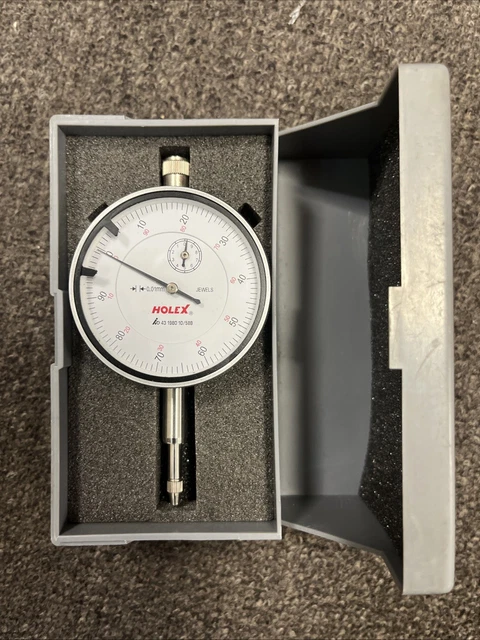 HOLEX 43 1980 10/58B Dial Indicator Shockproof Range 0-10mm £19.99 ...