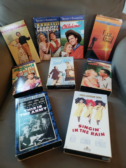 9 VHS MUSICAL Bundle - Singing in the Rain, Rodgers and Hammerstein ...