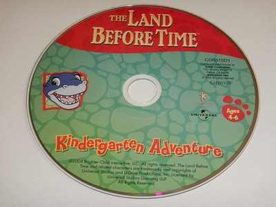 THE LAND BEFORE Time: Kindergarten Adventure - Ages 4-6 PC CD-ROM 2004 ...