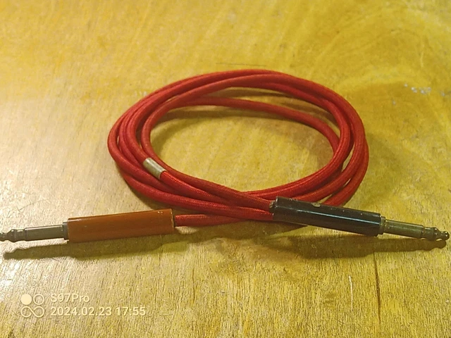 GPO LONG PATCH CORD - RED 2M, MANUAL EXCHANGE SWITCHBOARD or TESTERS ...