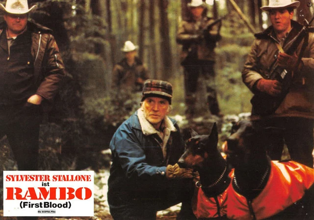 RAMBO ORIGINAL AUSHANGFOTO Sylvester Stallone / Richard Crenna / Brian ...