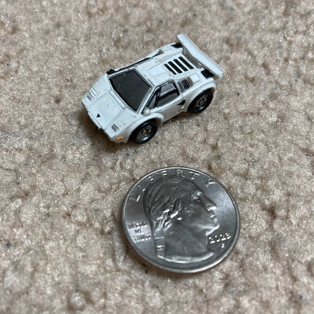MICRO MACHINES LAMBORGHINI Countach RARE With Spoiler galoob 1986 white ...