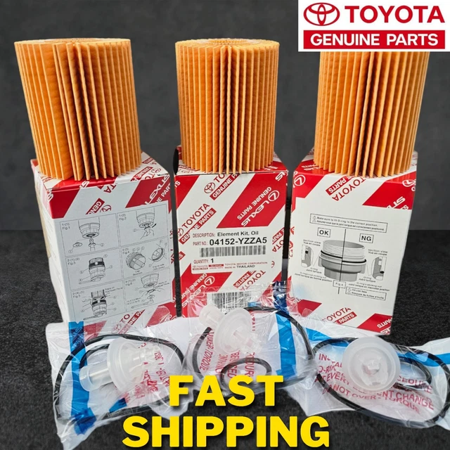 04152-YZZA5 TOYOTA 4RUNNER, Fj Cruiser, Tundra Oil Filter Set Of (3 ...