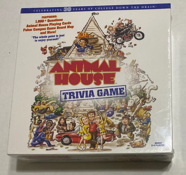 ANIMAL HOUSE TRIVIA Game USAopoly Risque Movie Trivia For Adults Brand ...