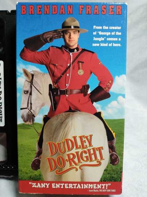 DUDLEY DO-RIGHT (VHS, 1999) Brendan Fraser, Sarah Jessica Parker ...
