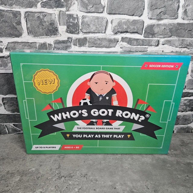 WHOS GOT RON? Football Board Game Funny Old Game Ltd Brand New & Sealed ...