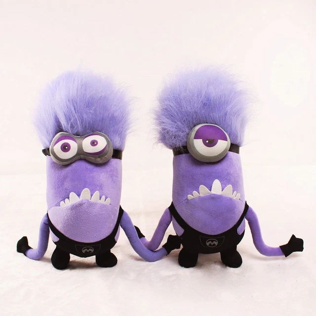 DESPICABLE ME PURPLE Evil Minions Cartoon Plush Toy Doll For Kids And ...