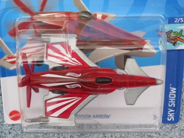 HOT WHEELS H3B 045 Poison Flèche Rouge Jet Avion 2023 45/250 caseb EUR ...