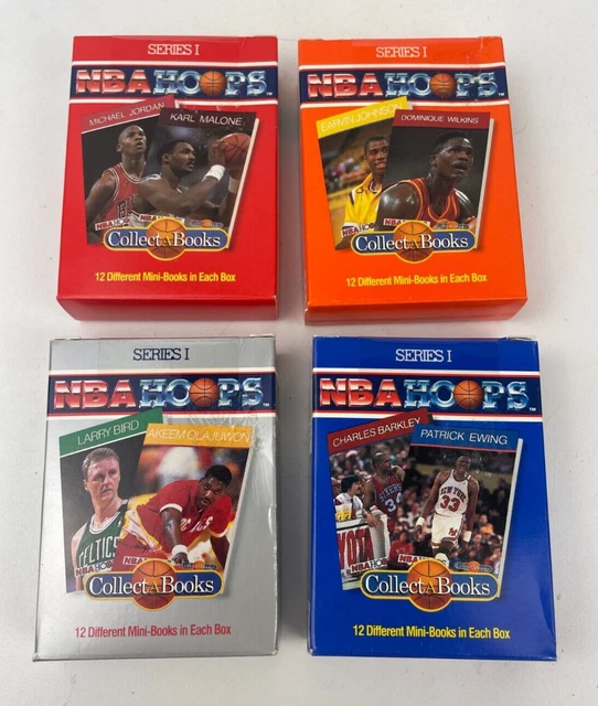 1990 NBA HOOPS Collect-A-Books Complete Unopened Set Series 1 Boxes 1-4 ...