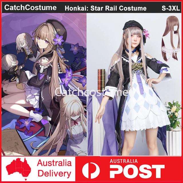 GAME HONKAI STAR Rail HSR Herta Cosplay Costume Wig Full Set Party ...