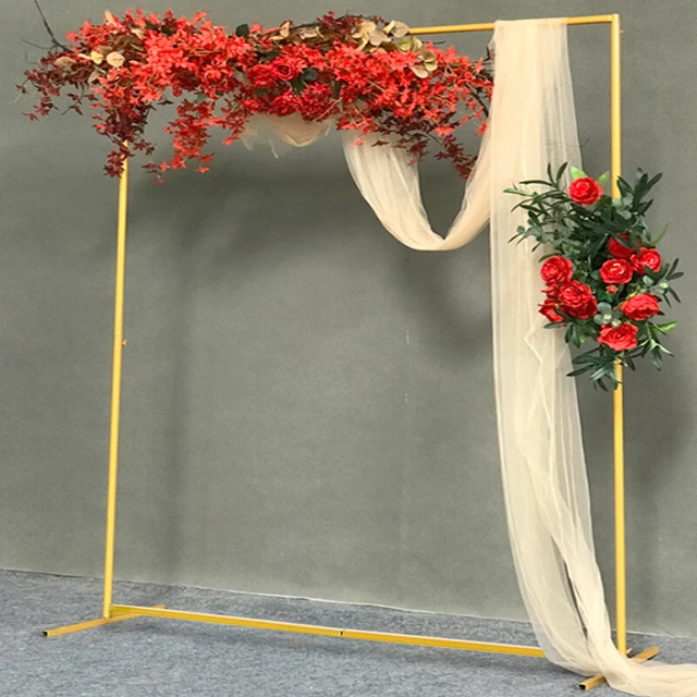 FREE STANDING HEAVY Duty Wedding Arch Frame Backdrop Stand Birthday ...