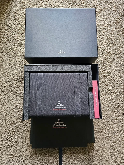 OMEGA SPEEDMASTER PROFESSIONAL Empty Box, Booklet, Instructions Manual ...