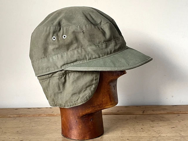 WW2 US ARMY 1st MODEL CAP FIELD COTTON OD VISOR ORIGINAL £44.99 ...
