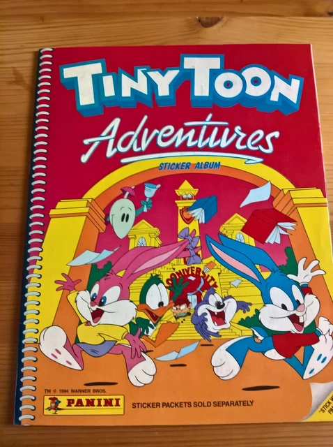 EMPTY UNUSED STICKER album for Panini Tiny Toons Adventures Warner Bros ...