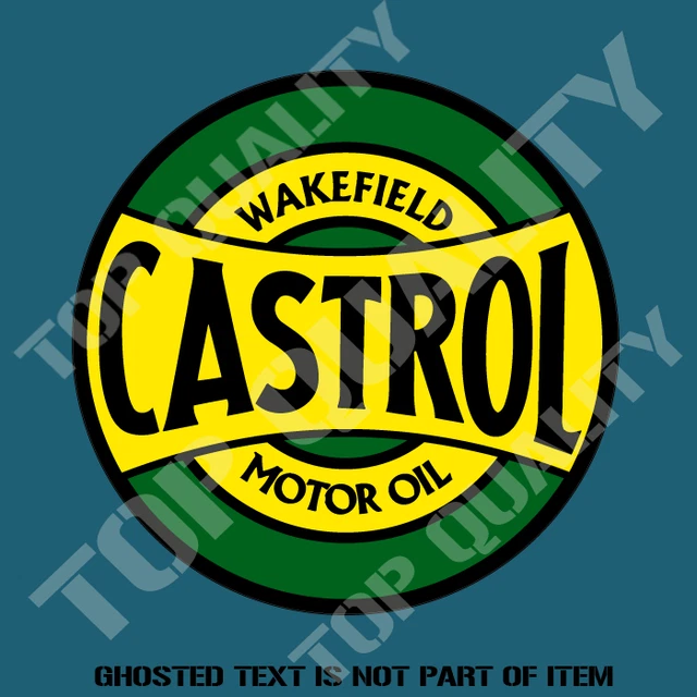 VINTAGE CASTROL PETROLIANA Decal Sticker Retro Motorsport Mancave ...