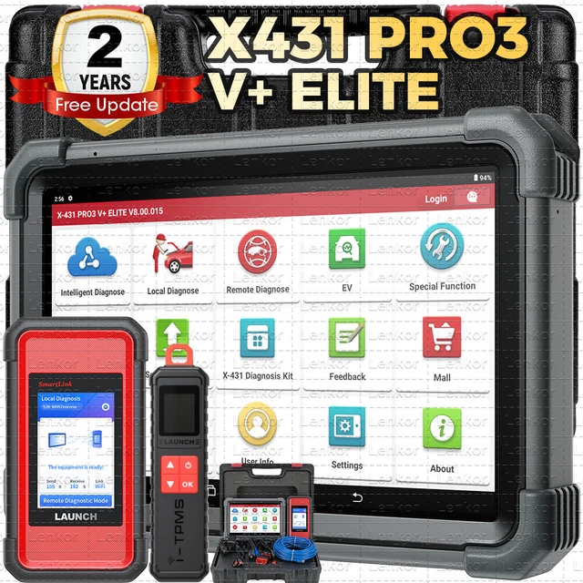 2025 LAUNCH X431 PRO3S V+ 5.0 ELITE PRO5 Car Diagnostic Tool J2534 ...