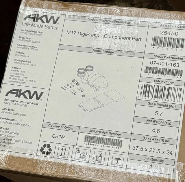 AKW DIGIPUMP M17 Silentflow Shower Waste Pump, White £161.88 - PicClick UK