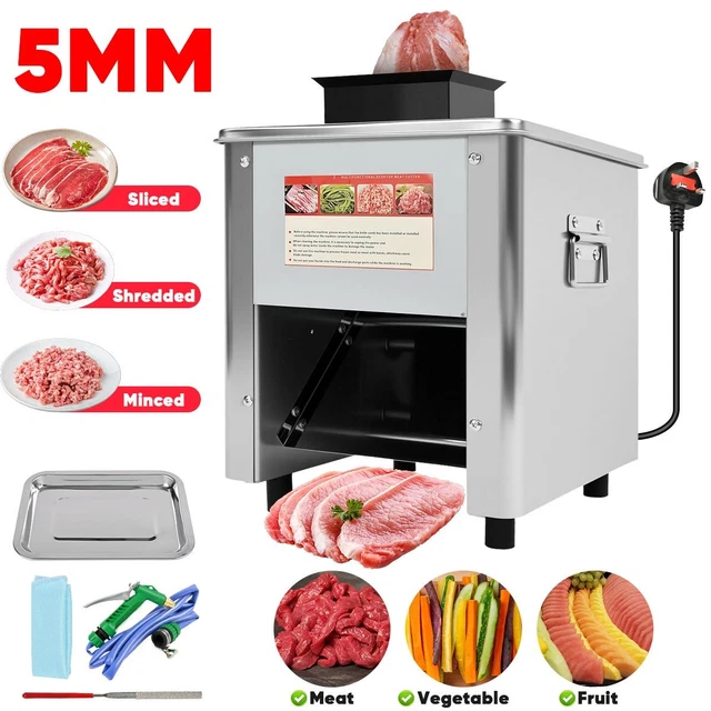 COMMERCIAL ELECTRIC MEAT Cutter Slicer Kitchen Flesh Shredding Cutting ...