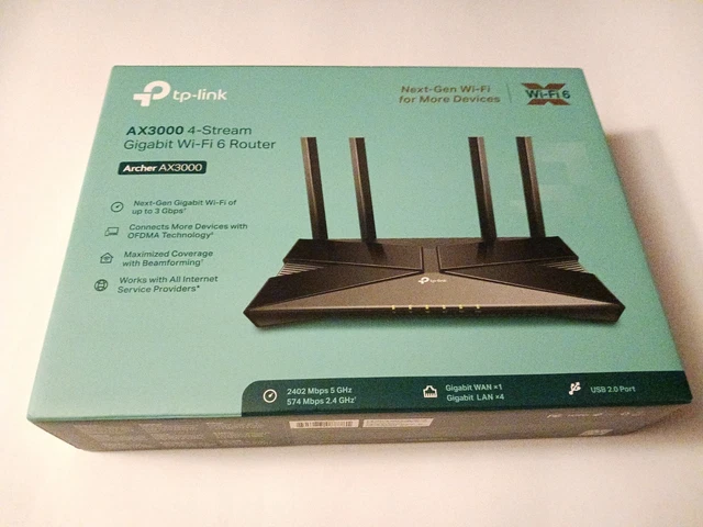 TP-LINK ARCHER AX3000 Dual Band Gigabit Wi-Fi 6 Router AX55 Wireless ...