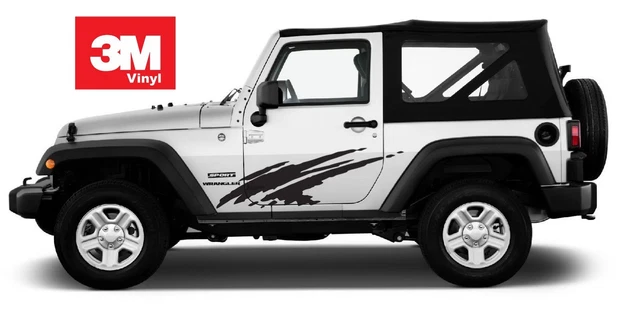 MUD SPLASH DECAL 3M Vinyl Sticker Graphic Stripe Jeep Wrangler $59.99 ...