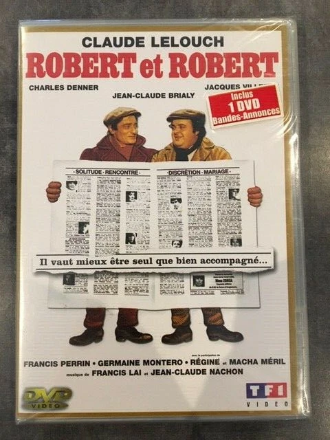 ROBERT ET ROBERT - film en DVD zone 2 - CLAUDE LELOUCH et JACQUES ...