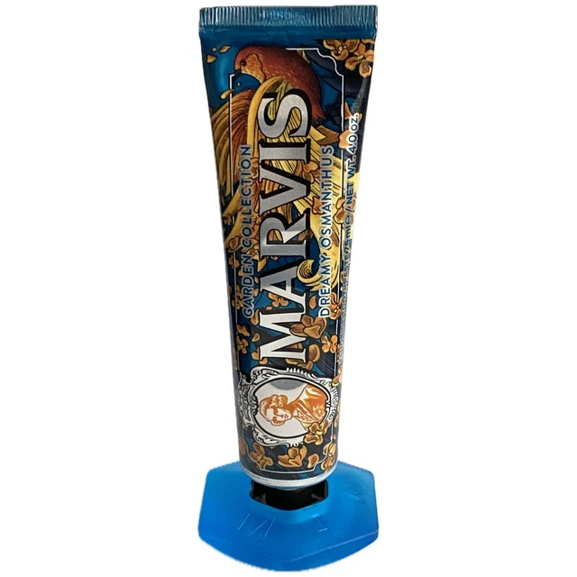 MARVIS GARDEN COLLECTION Dreamy Osmanthus Toothpaste 75ml + Blue Stand ...