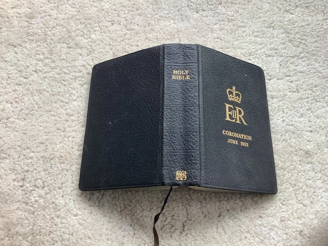 HOLY BIBLE KJV BFBS for The Coronation Of Queen Elizabeth 1953 (Compact ...