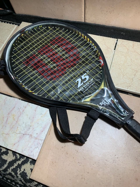 WILSON TITANIUM PETE Sampras Rak Attak 25" Tennis Racquet w/ Case $17. ...