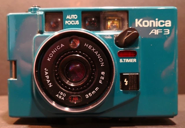 KONICA AF3 AF 3 Camera Compact Argentique Hexanon 35mm 1:2.8 Lens EUR 55,00 - PicClick FR