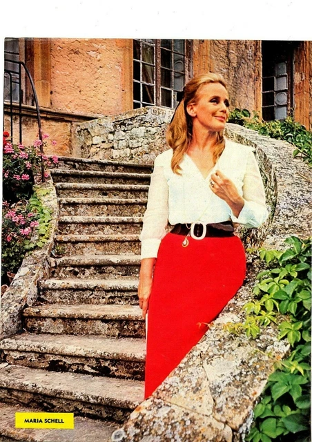COUPURE DE PRESSE Clipping 1968 Poster Maria Schell 25,5 x 34,5 EUR 3 ...