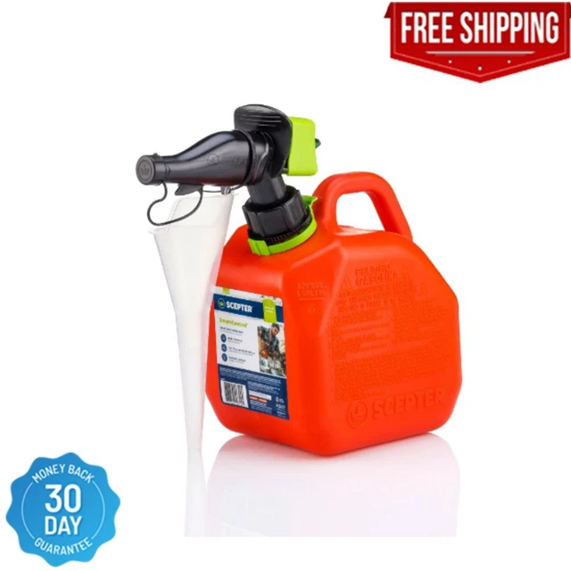 SCEPTER 1 GALLON SmartControl Gas Can $22.61 - PicClick