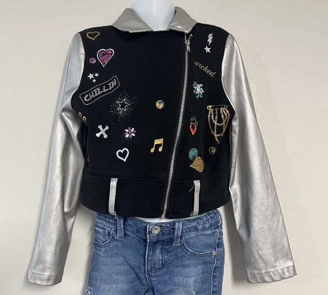 DISNEY D-SIGNED THE Descendants Girls motto style jacket size xs 6 £15. ...
