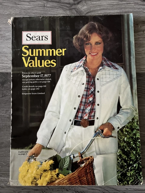 VINTAGE 1977 SEARS Summer Values Catalog Fashion Electronics Extremely ...