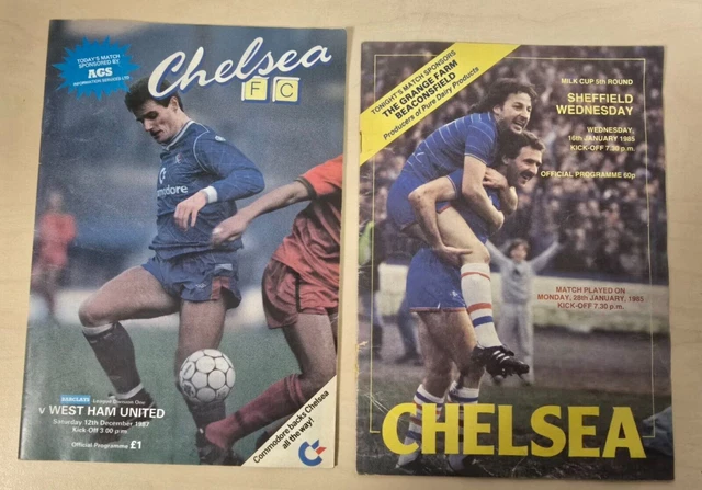 VINTAGE CHELSEA PROGRAMME'S x 2 1990's Ref00413 £8.47 - PicClick UK