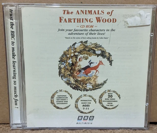 ANIMALS OF FARTHING WOOD Interactive Games Quest CD-ROM BBC Learning ...